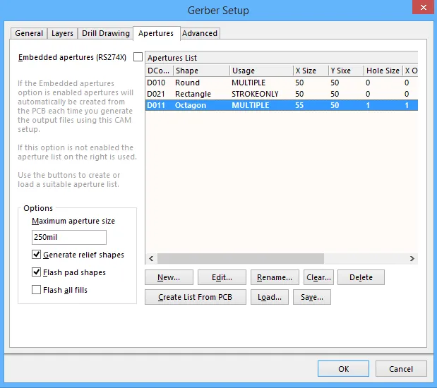Gerber Setup | Altium CircuitStudio Technical Documentation
